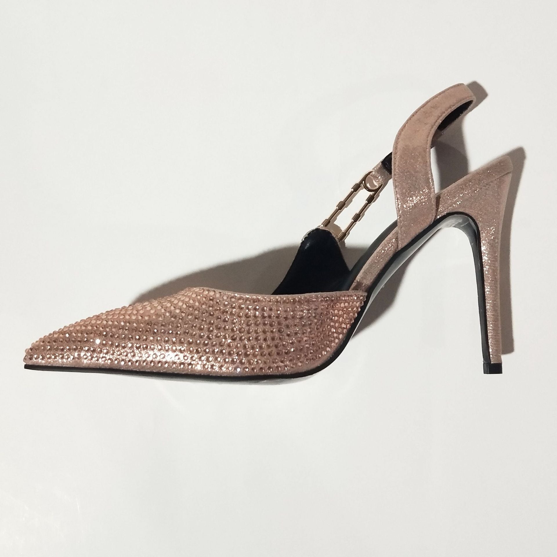 Full Diamond Stiletto Heel Sandals – Premiwear.com