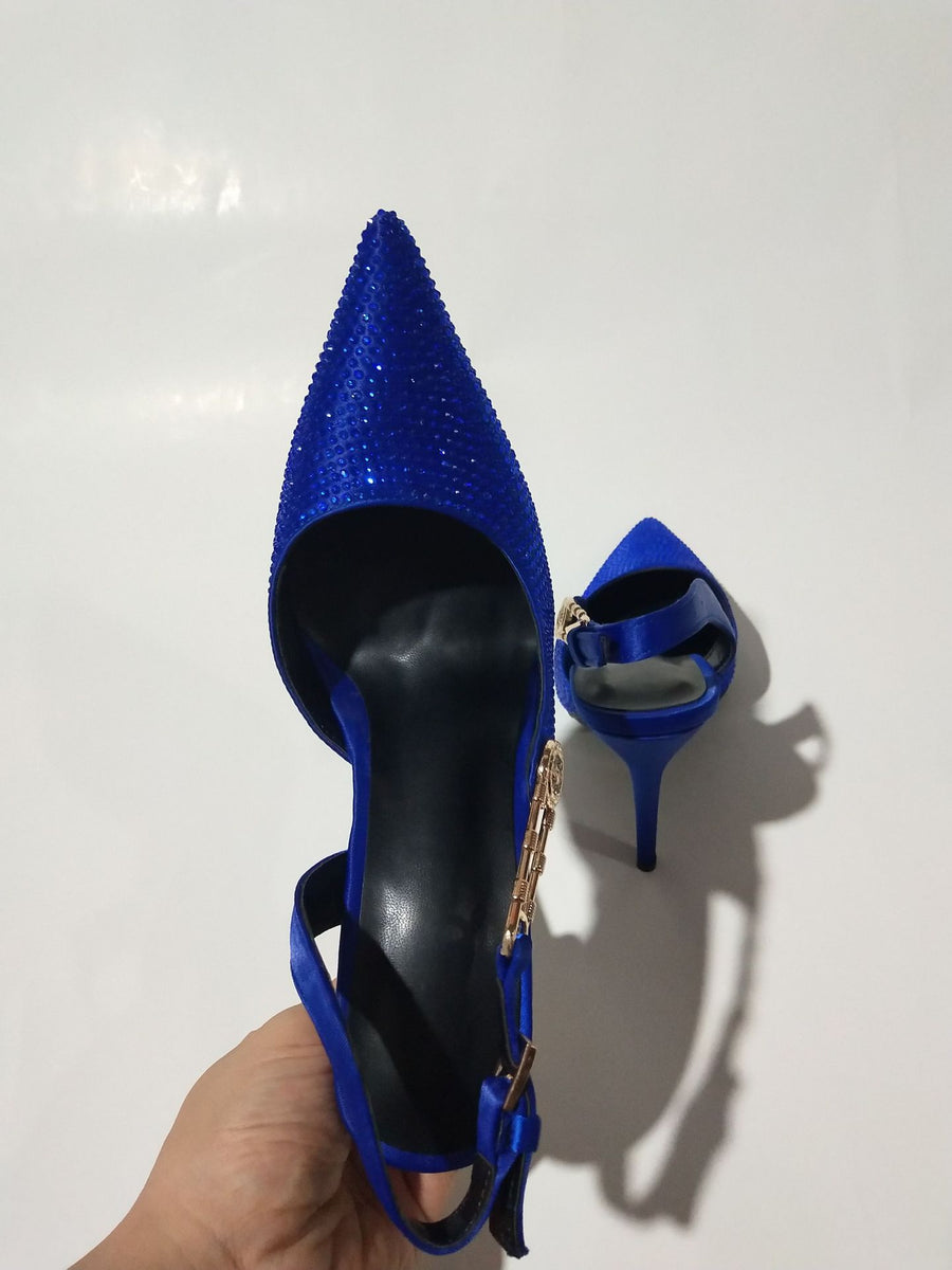 Full Diamond Stiletto Heel Sandals – Premiwear.com